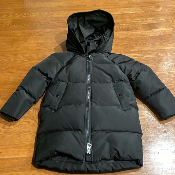Zara | Jackets & Coats | Zara Kids Girl Puffer Jacket Size 7 Black Hood ...